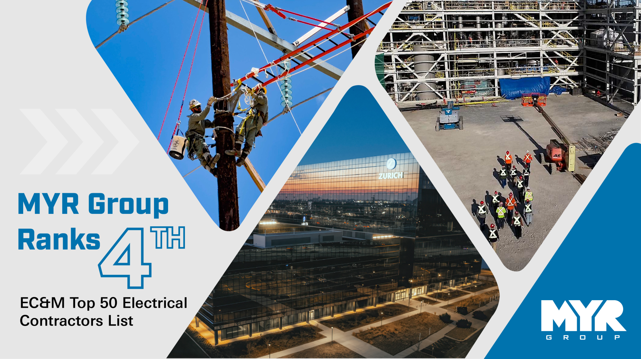 EC&M Announces 2025 Top 50 Electrical Contractors / MYR Group